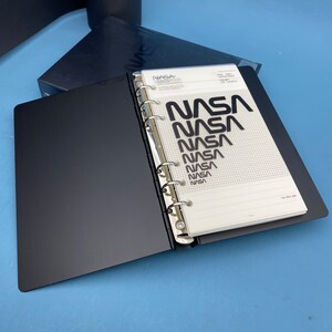 NASA Notebook BLACK, Metal Cover, Notepad, NASA Notepad, Airplane ...