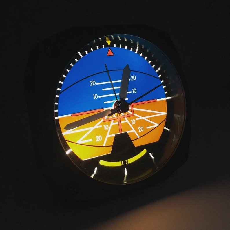 Aircraft Desk Clock, Glow Arrows, Airplane Device Copy - Etsy