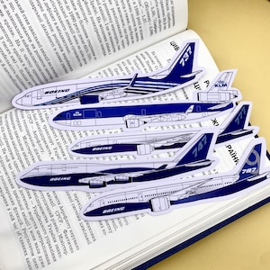 Bookmarks Boeing, Bookmarks Airbus ,aircraft Bookmark, Set of Bookmarks ...