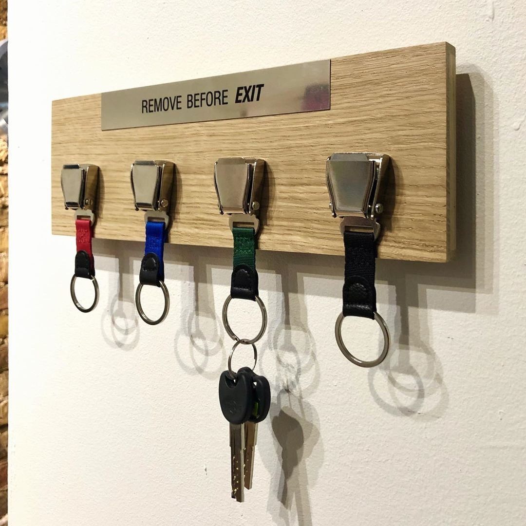 Key Rack Remove Before Exit Key Holder for Wall Key Hook | Etsy