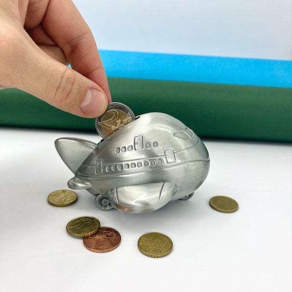 Airplane Piggy Bank - Etsy