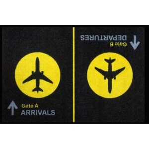 Airport Doormat, Departure Arrival Doormat, Aviation Gift, Present for ...