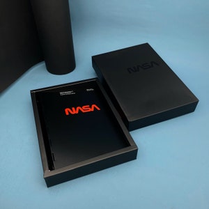 NASA Notebook BLACK, Metal Cover, Notepad, NASA Notepad, Airplane ...