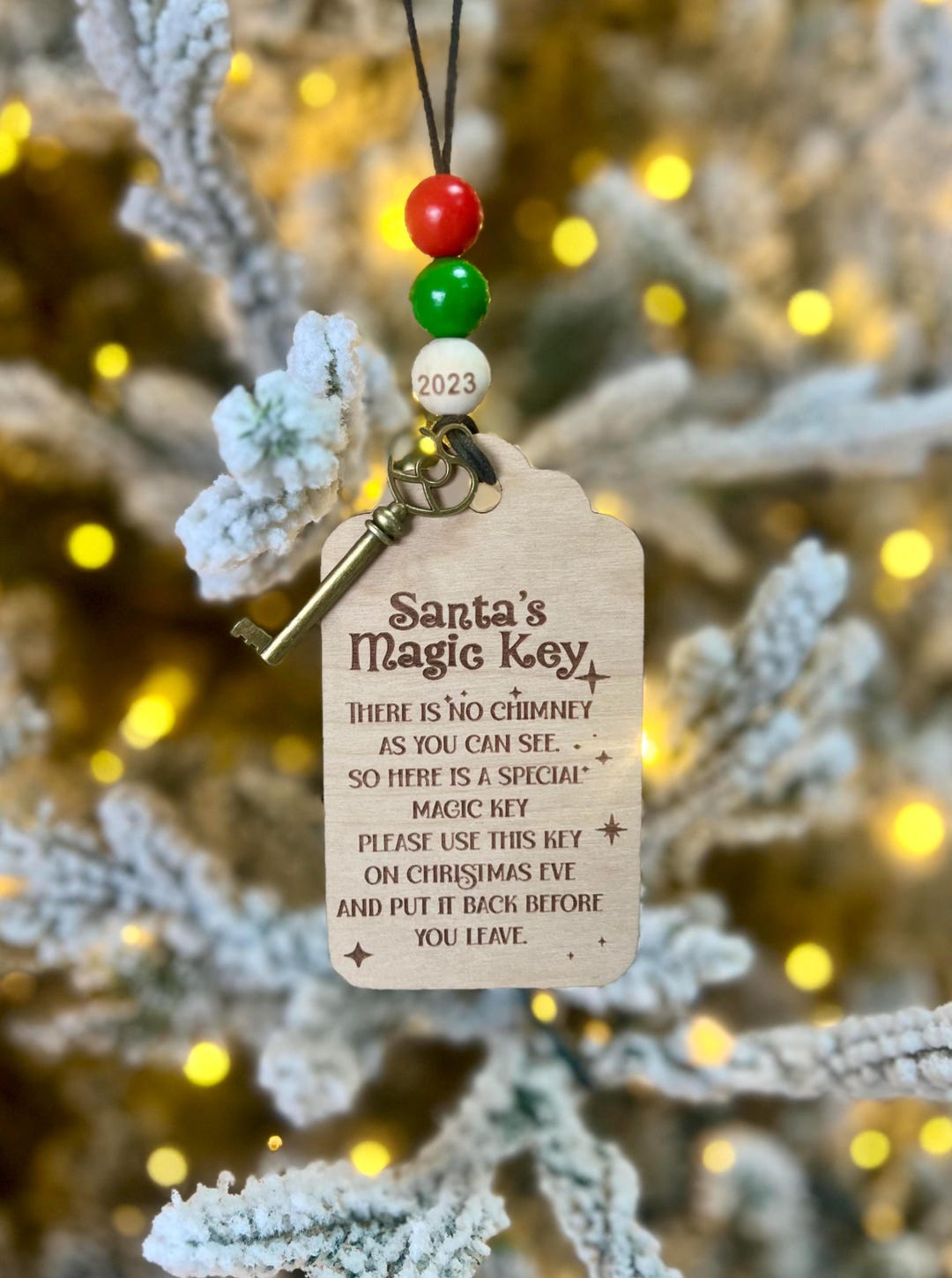 Santa's Magic Key Ornament - Etsy