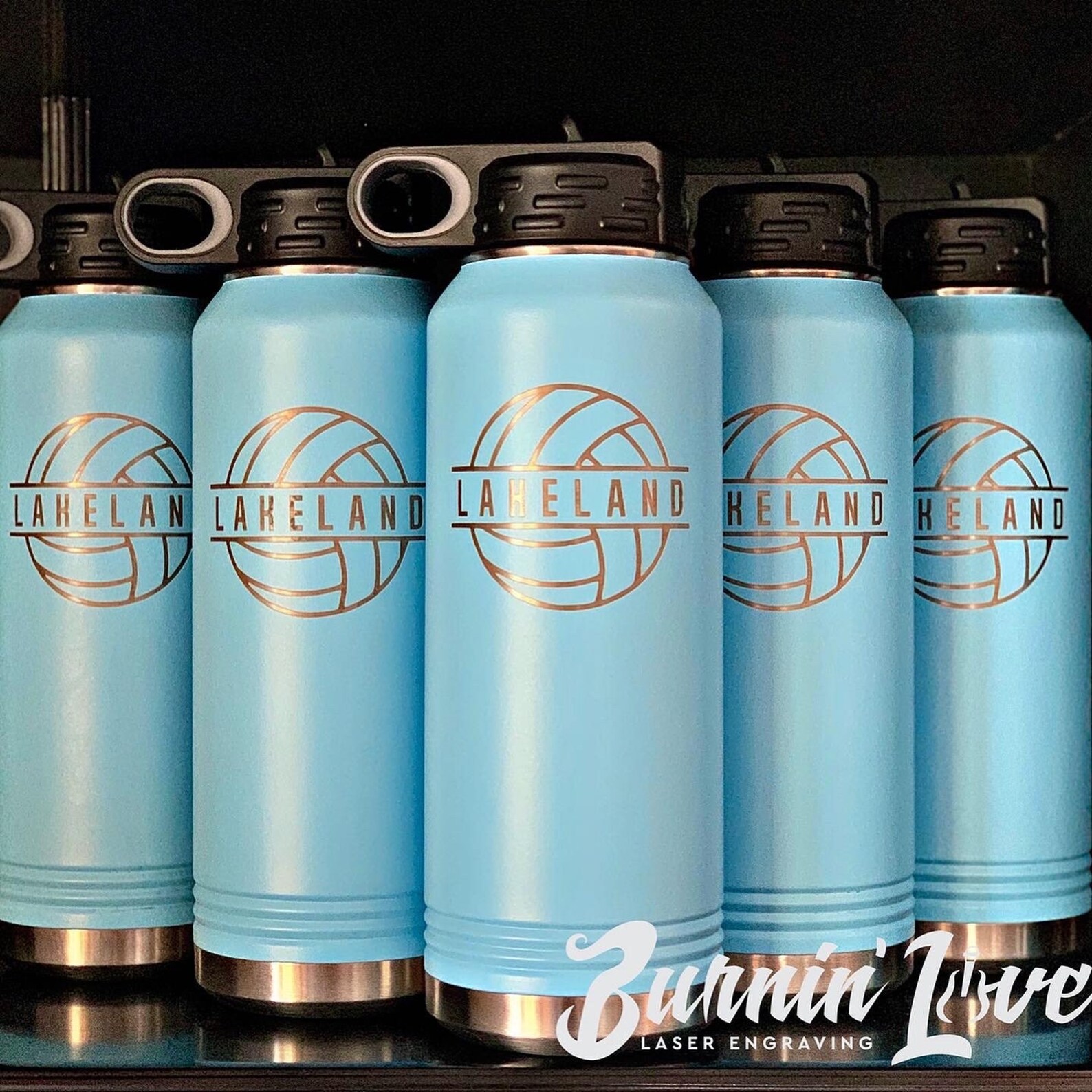 Volleyball Team Water Bottle Dig Set Spike Bump Serve | Etsy