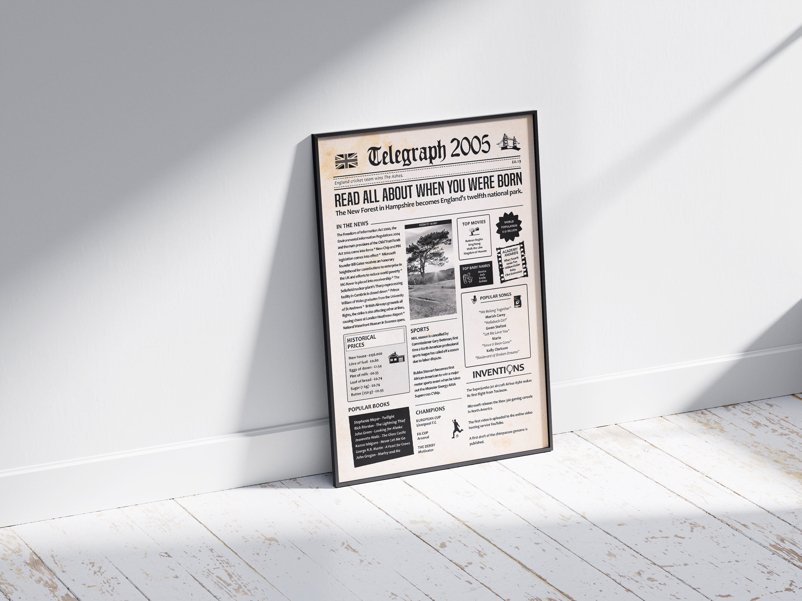 UK 18th Birthday Newspaper Poster Back in 2005 United Kingdom - Etsy