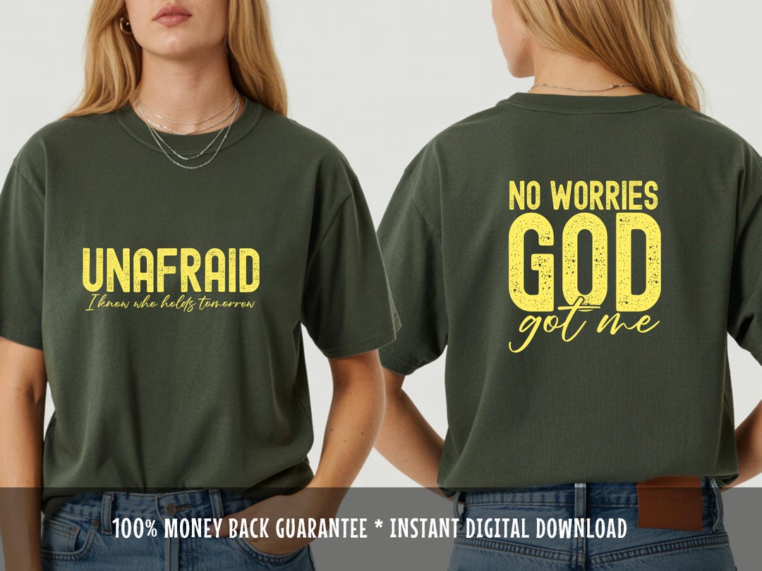 Unafraid God Got Me SVG PNG, Christian Faith Design - Etsy