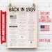 Back in the Year 1992 Birthday Sign, Flashback to 1992 Poster Board ...