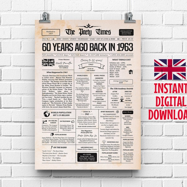 60 Years Ago - Etsy