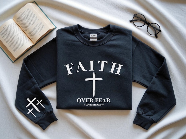 Faith Over Fear Christian SVG PNG, Bible Quote - Etsy