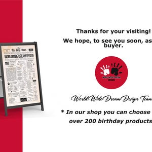 1936 Birthday Newspaper Sign: Fun Facts Trivia - Large Wall Art ...