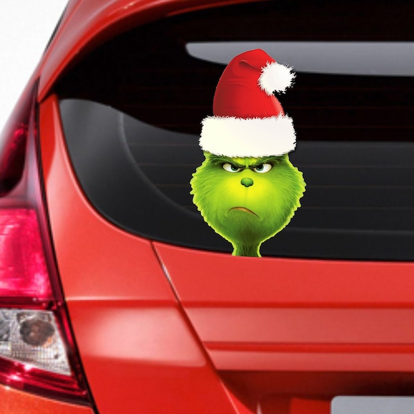 Grinch Window Decor - Etsy