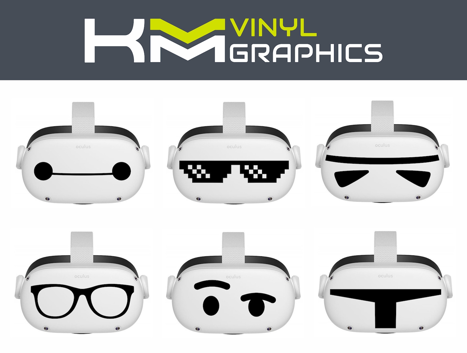 VR Meta Quest 2 Custom Vinyl Headset Stickers - Etsy