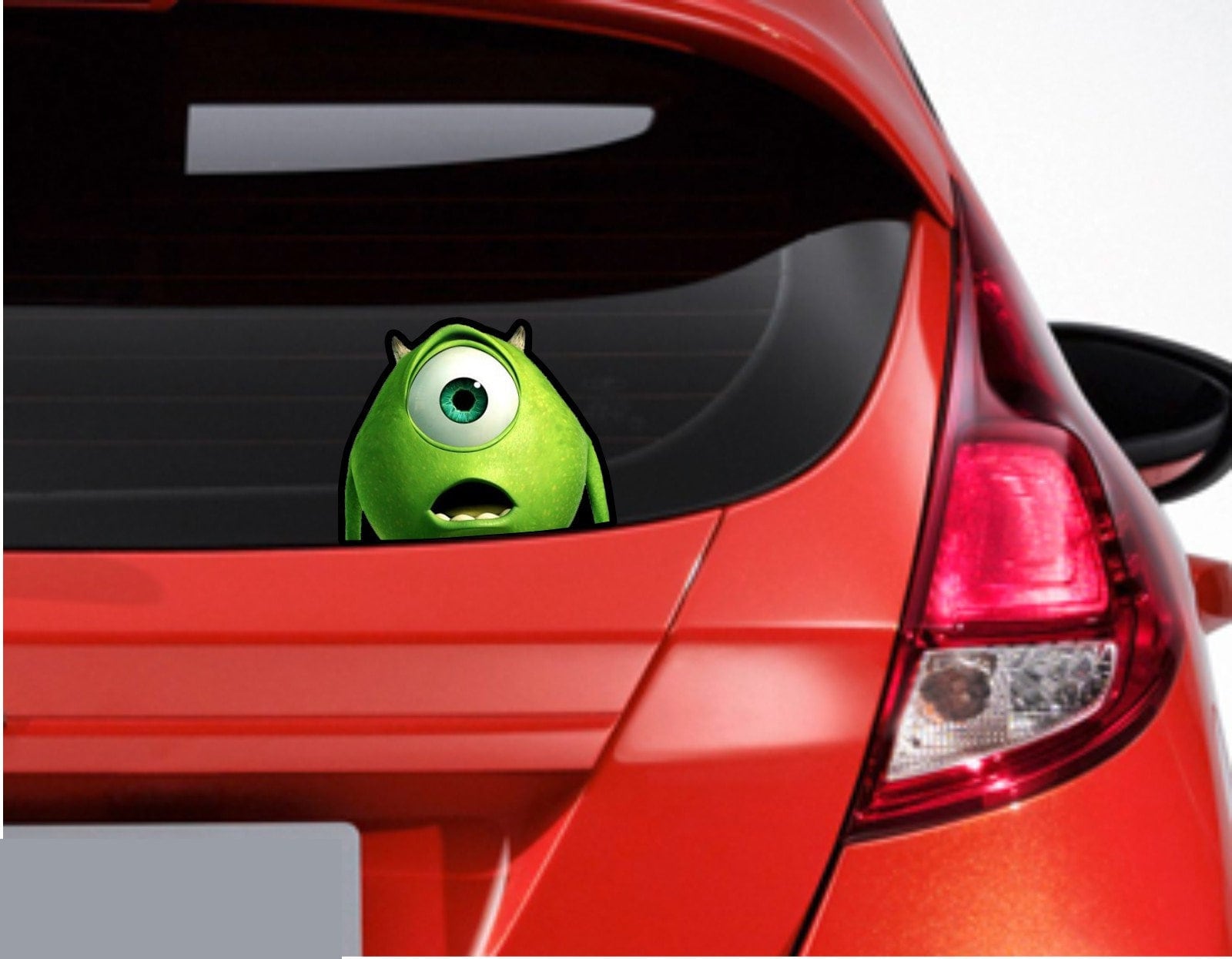 Peeping Mike Wazowski Funny Car or Van Window Sticker - Monsters Inc - Etsy