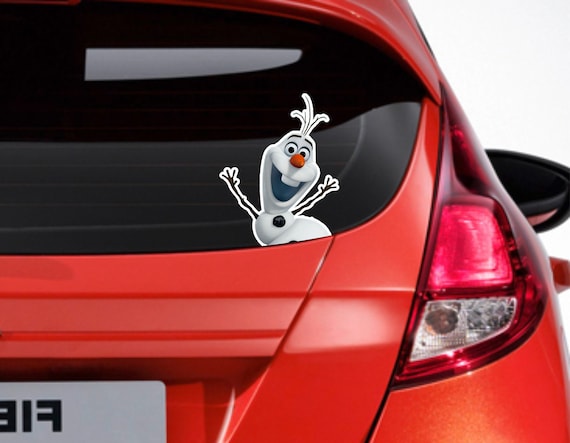 Olaf Funny Car or Van Window / Bumper Sticker Decal - Etsy