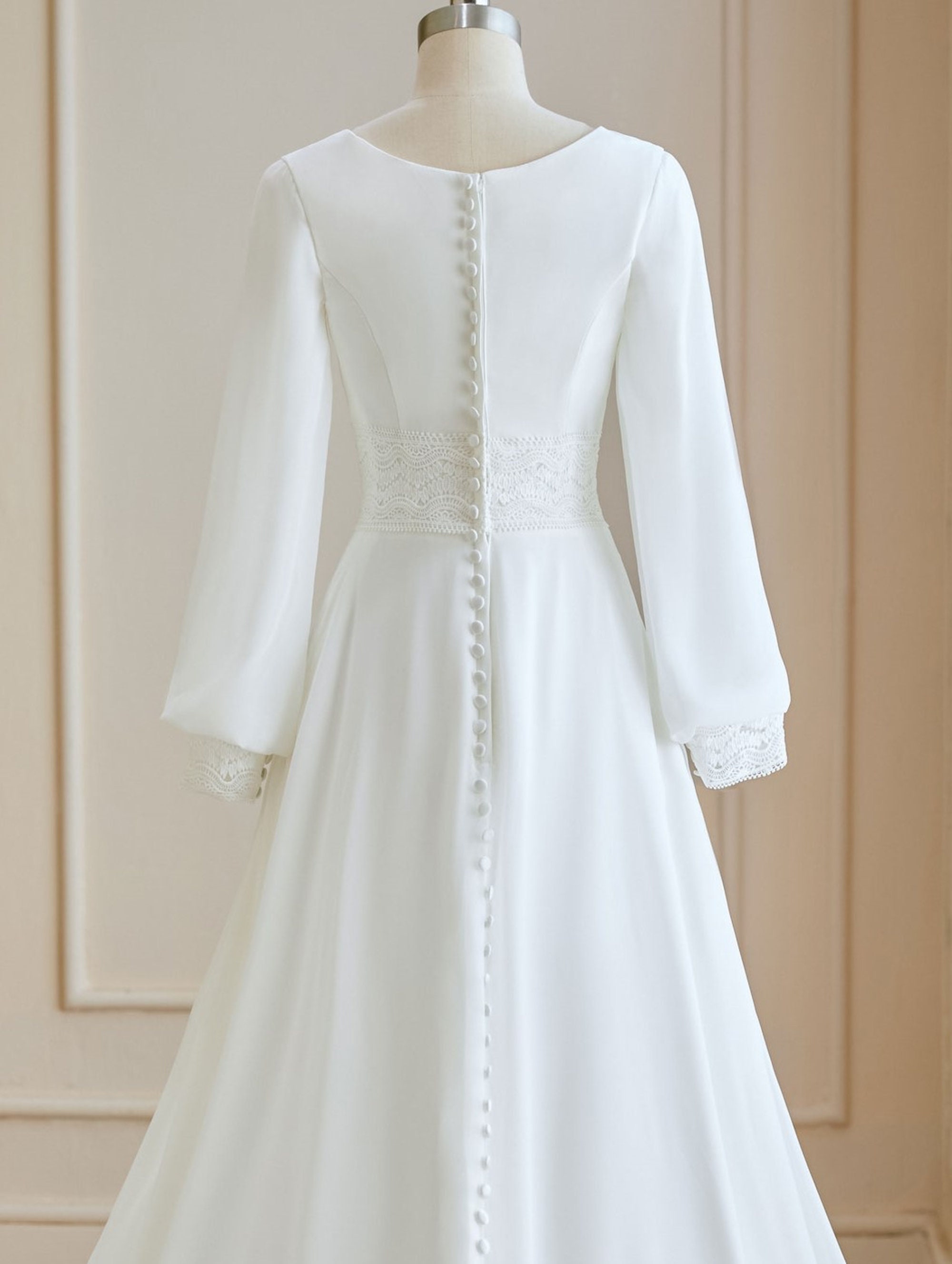 White Casual Dress With Sleeves
