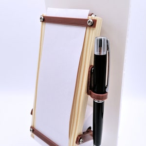 Upside-down NOTE ROLL HOLDER, Note Pad Memo Board, Wood Memo Board, to ...