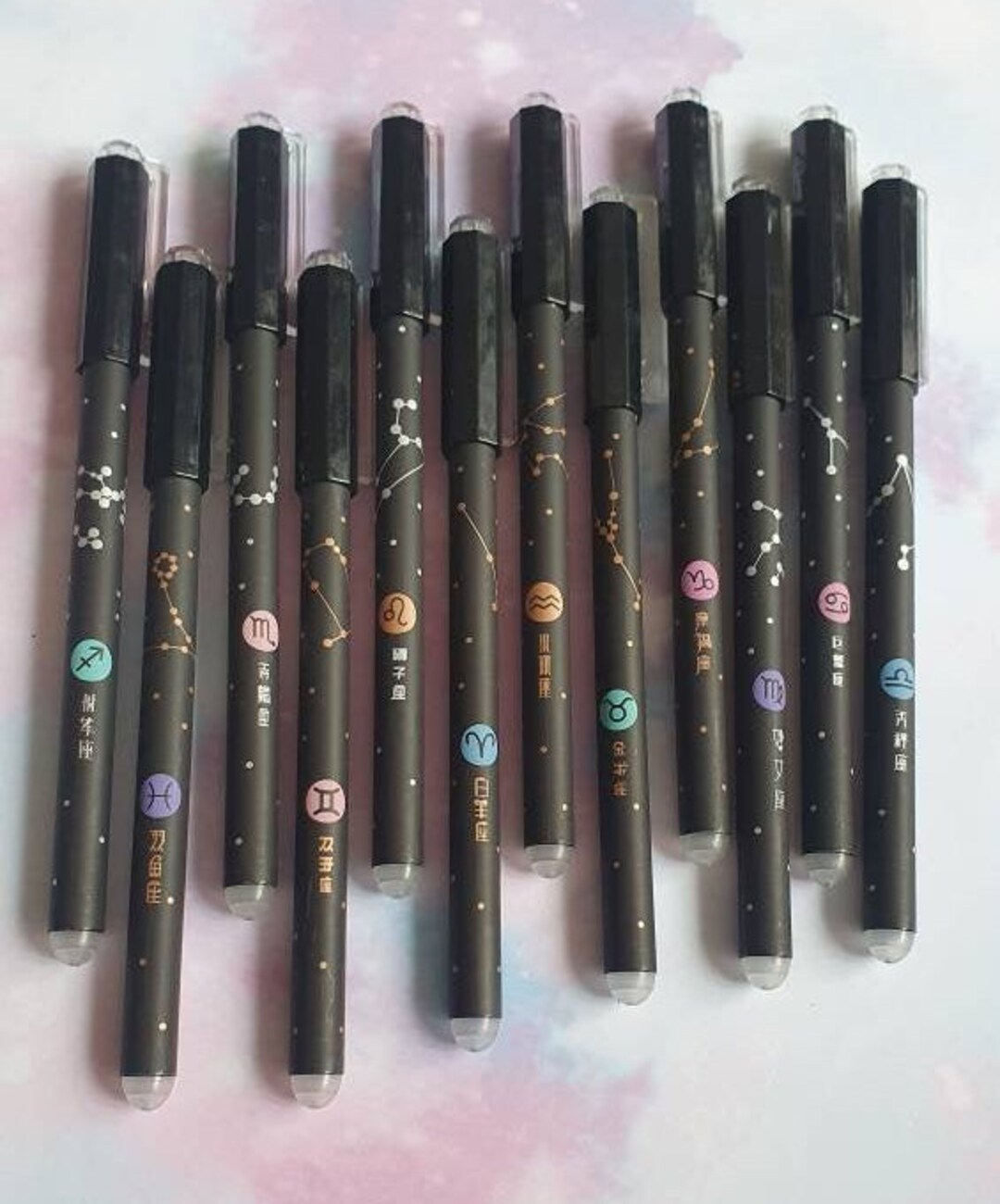 Zodiac Pens. Black Ink Pens. Choose Your Constellation Sign Pen ...