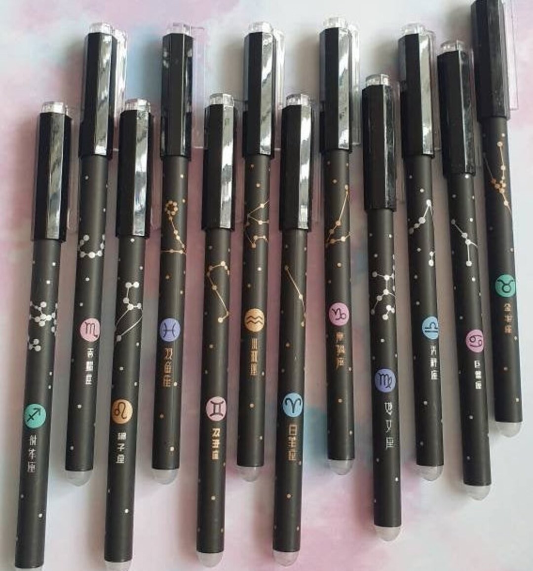 Zodiac Sign Pen. Blue Ink Pens. Astrology Sign Pen. Constellation Sign ...