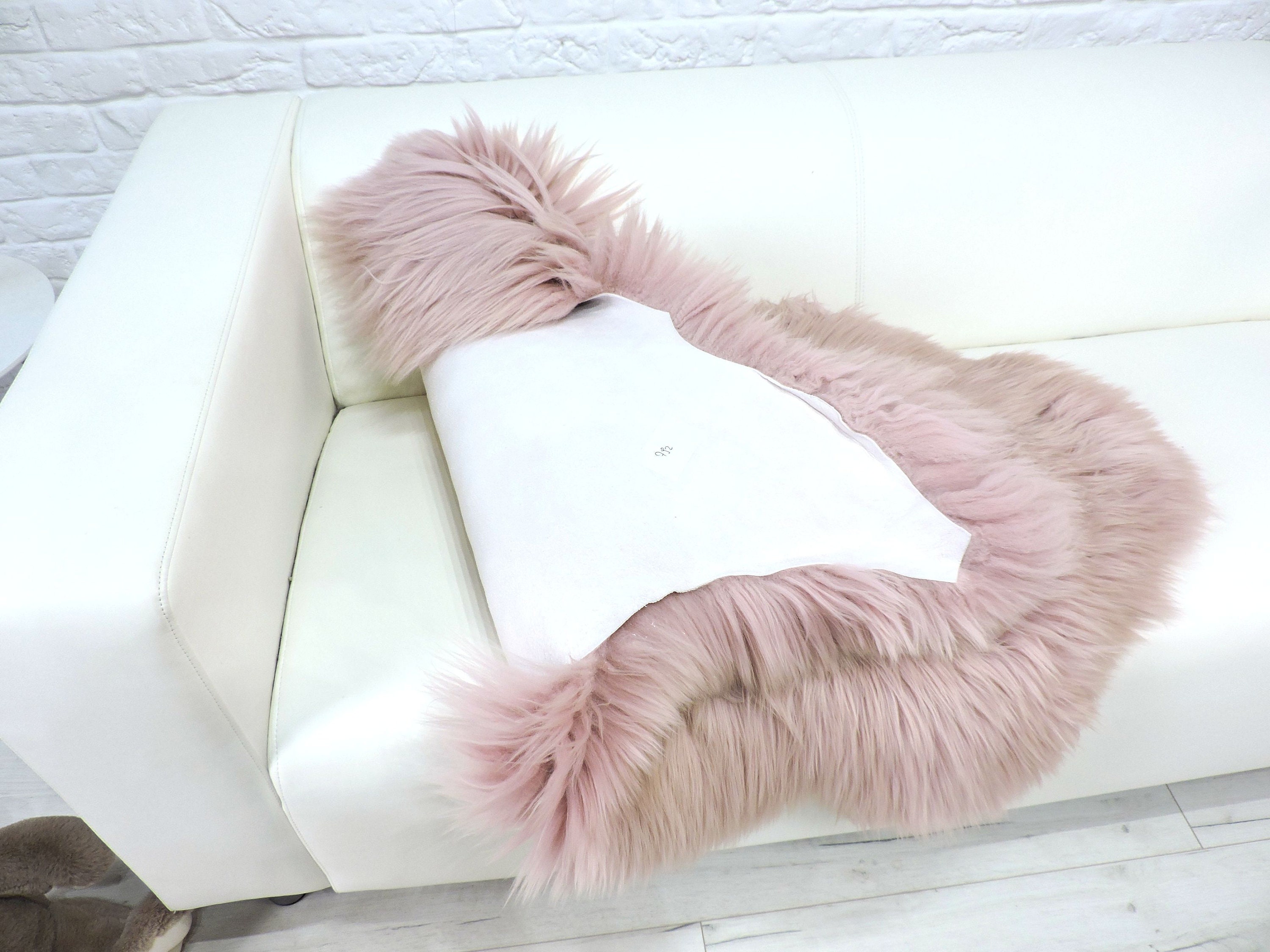 Genuine Sheepskin Rug Blush Pink Shag Rug Area Rug Fur - Etsy