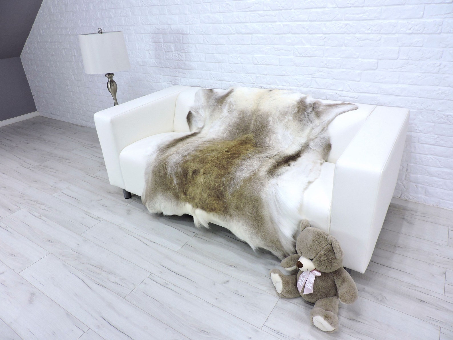 Scandinavian Reindeer Rug Giant Reindeer Hide Genuine - Etsy