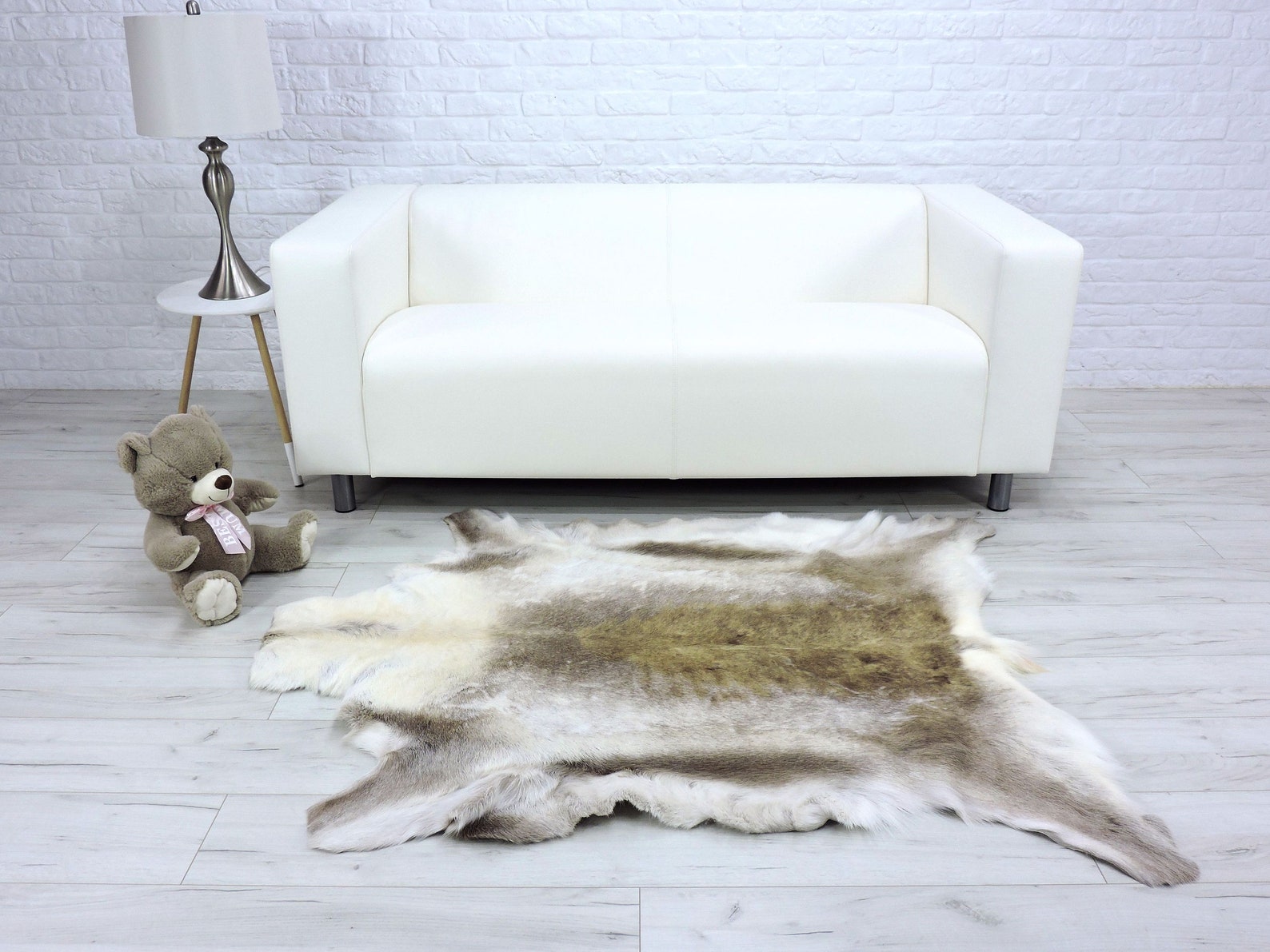Scandinavian Reindeer Rug Giant Reindeer Hide Genuine - Etsy