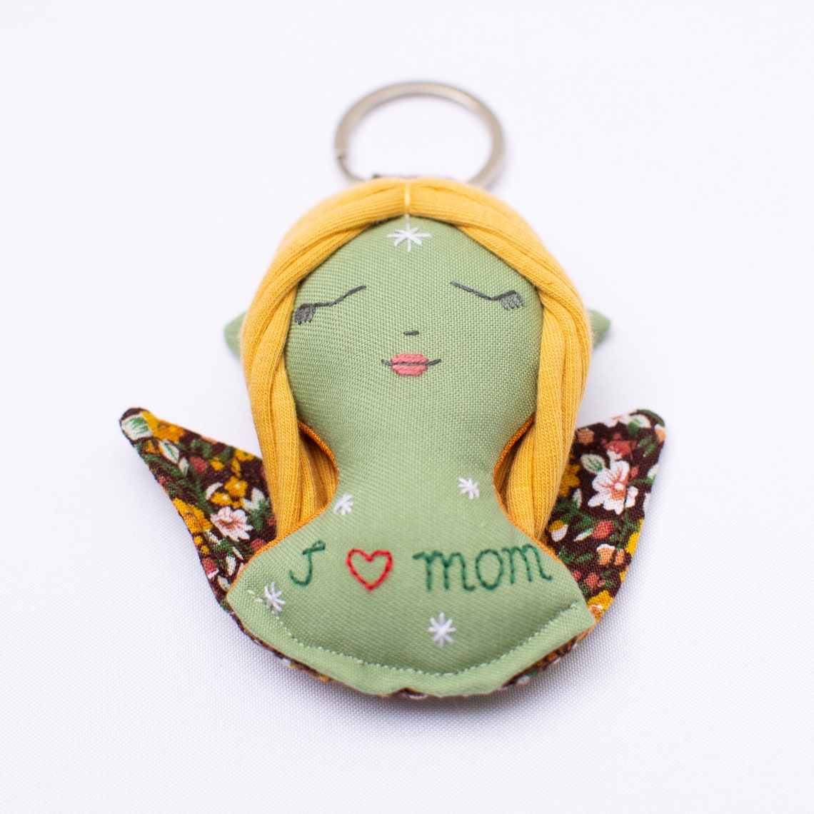 I love mom keychain Mom fairy gift Mother keychain gift | Etsy