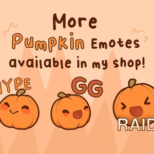 Pumpkin Emotes, Twitch / Discord, Premade, Ready to Use - Etsy