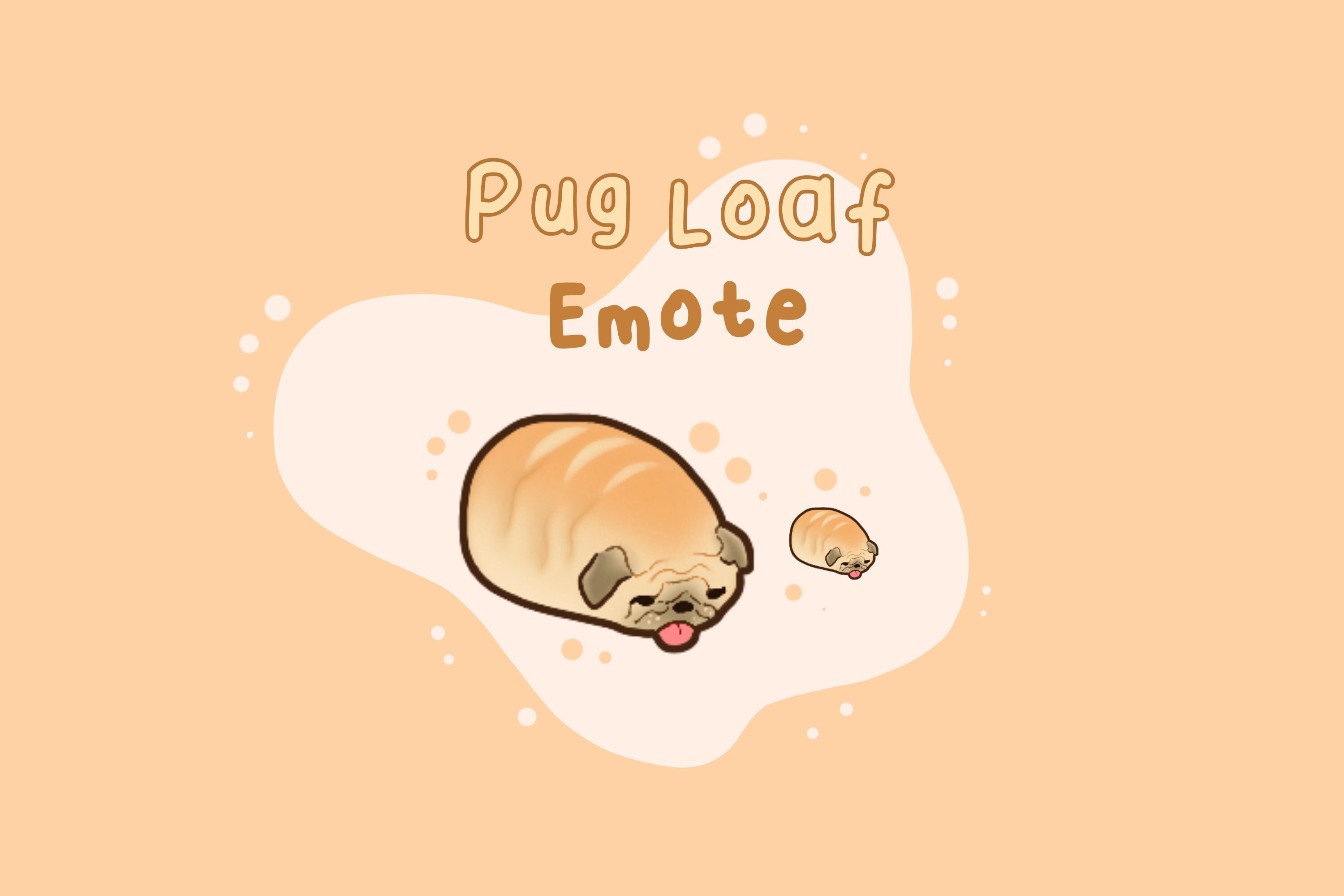 Pug Loaf Emote, Twitch / Discord, Premade, Ready to Use - Etsy Australia
