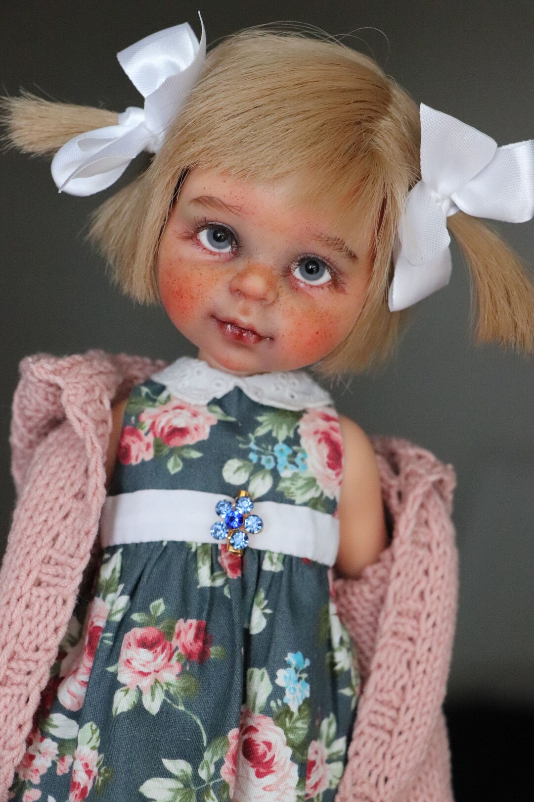 Sold Paola Reina Head Tilt, Face Carving Ooak Repaint Custom Doll Decor ...