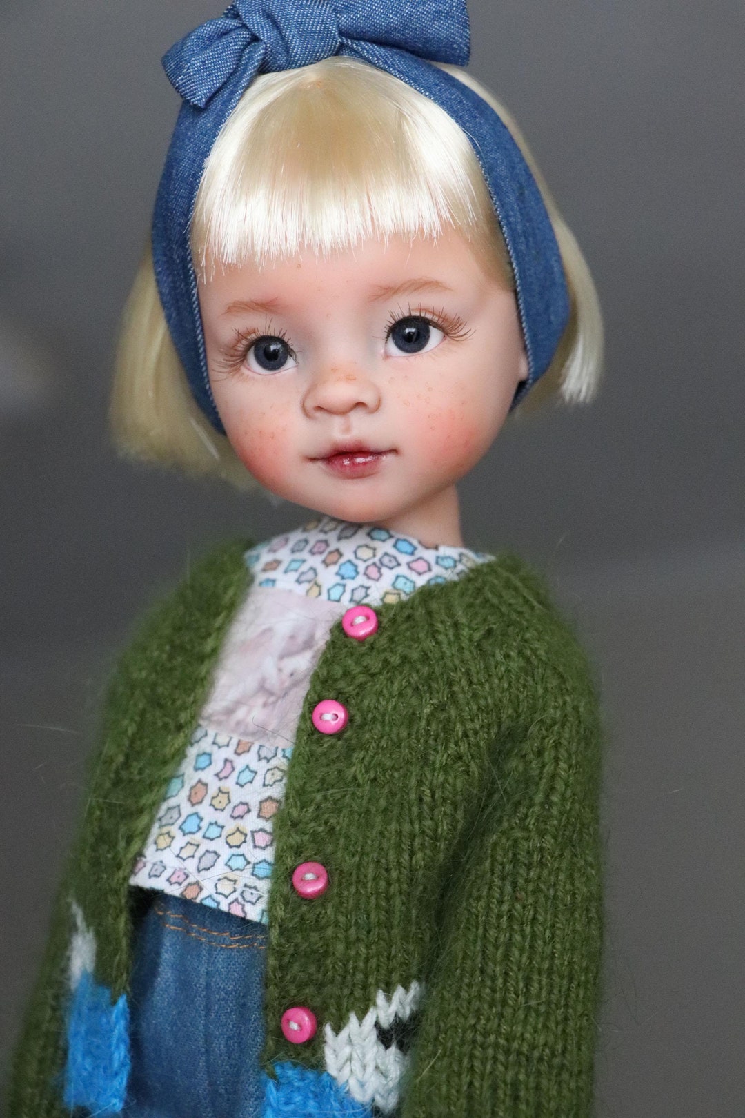 Sold Paola Reina Head Tilt, Face Carving Ooak Repaint Custom Doll Decor ...