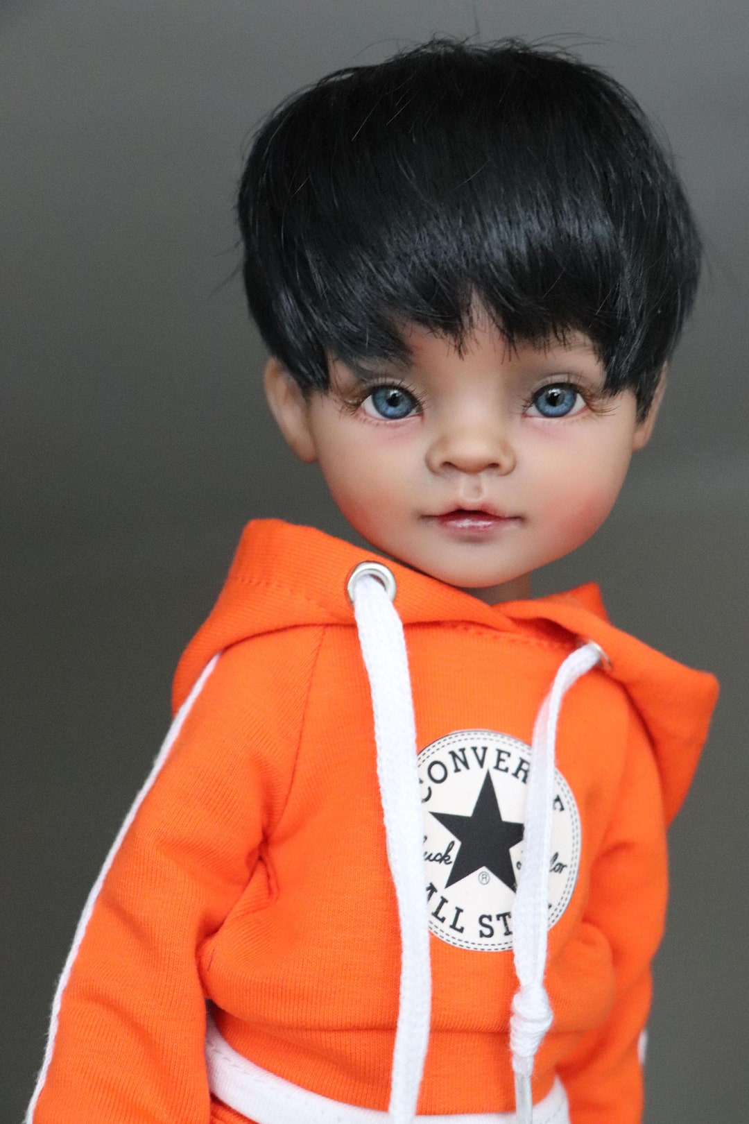 Reserve Paola Reina Boy Head Tilt, Face Carving Ooak Repaint Custom ...