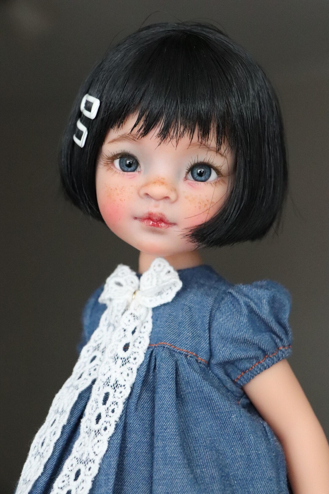 Paola Reina Head Tilt, Face Carving Ooak Repaint Custom Doll Decor - Etsy