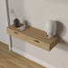 Console suspendue en bois avec tiroirs pour le hall, pour le couloir ...