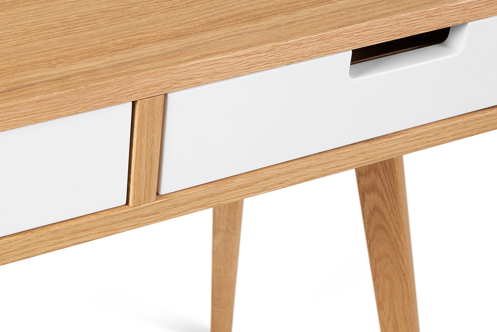Modern Wood Desk With Drawers in Scandi Style. Writing Bureau - Etsy