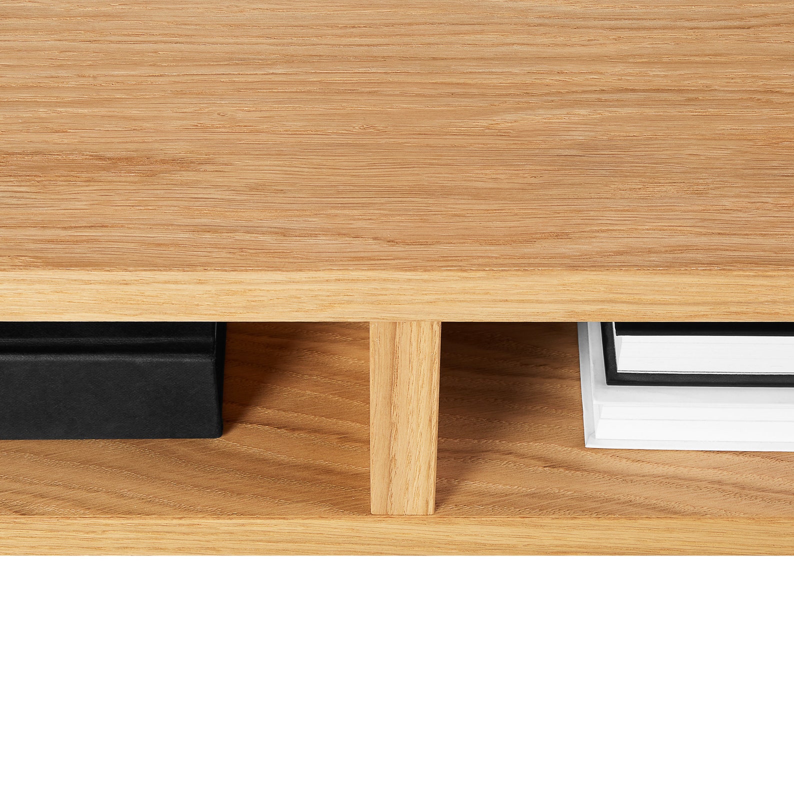 Oak Desk With Shelves and Legs From Solid Oak in Scandi Style | Etsy