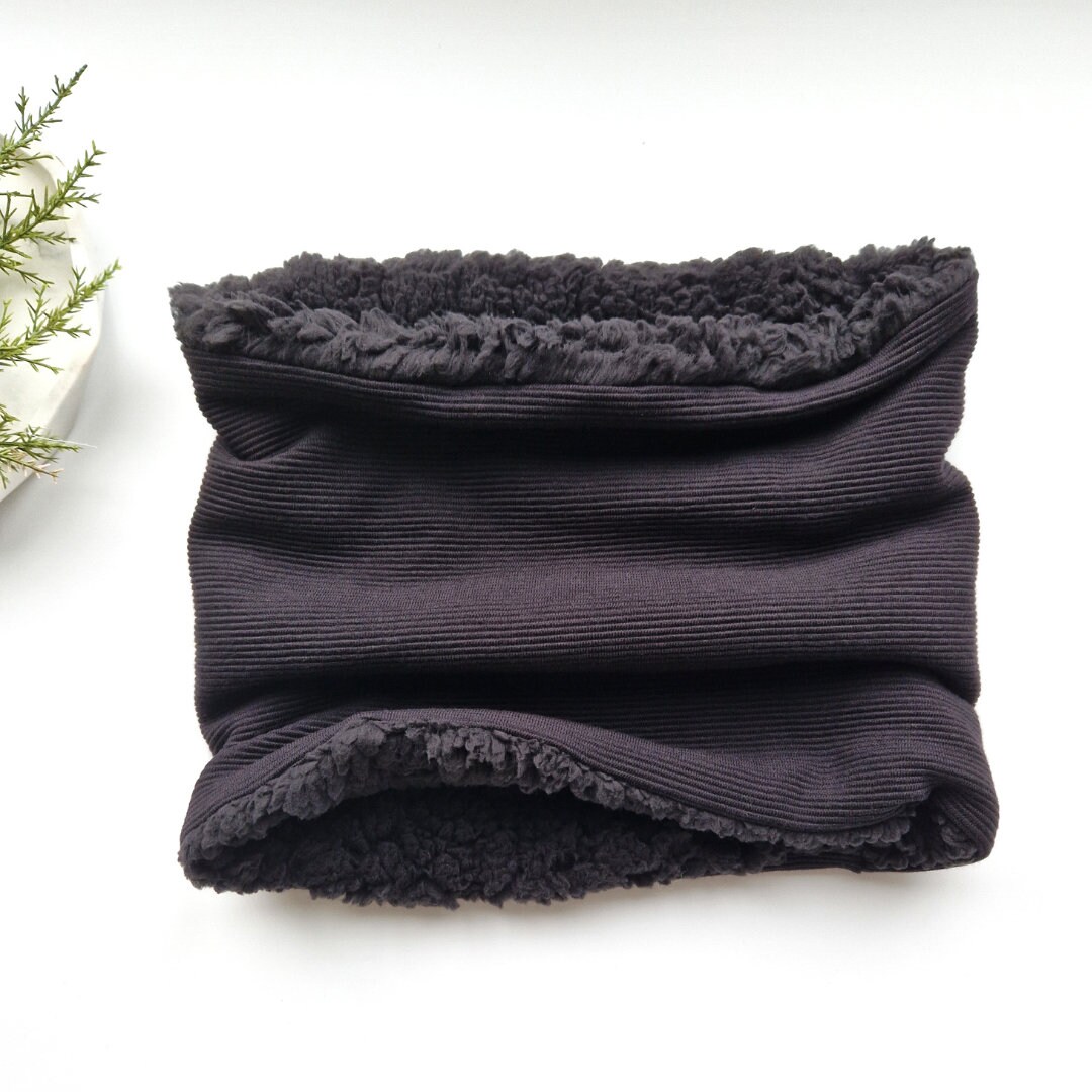 Winter Snood, Teddy Sherpa Snood, Neck Warmer, Soft and Cozy Scarf ...