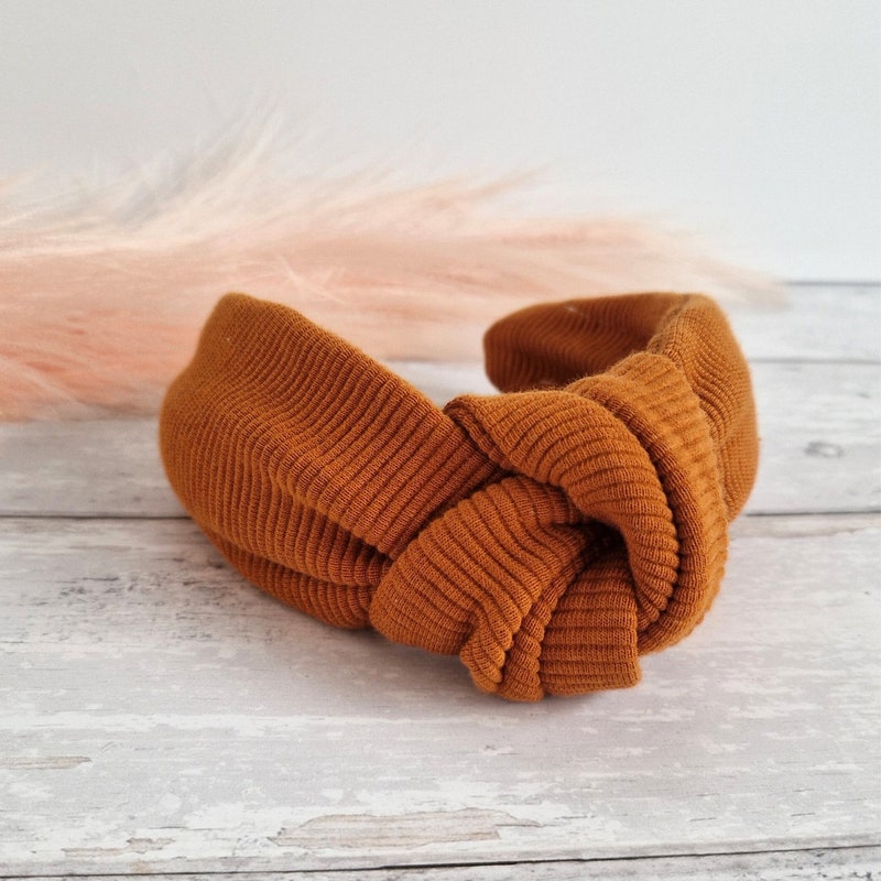 Girls Headbands Rust - Etsy UK