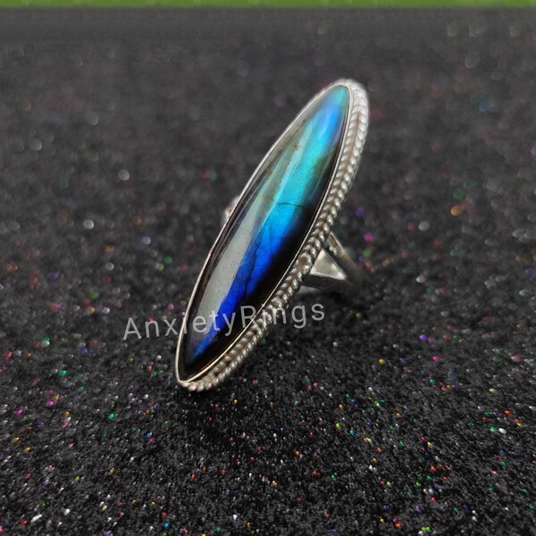 Labradorite Ring - Etsy