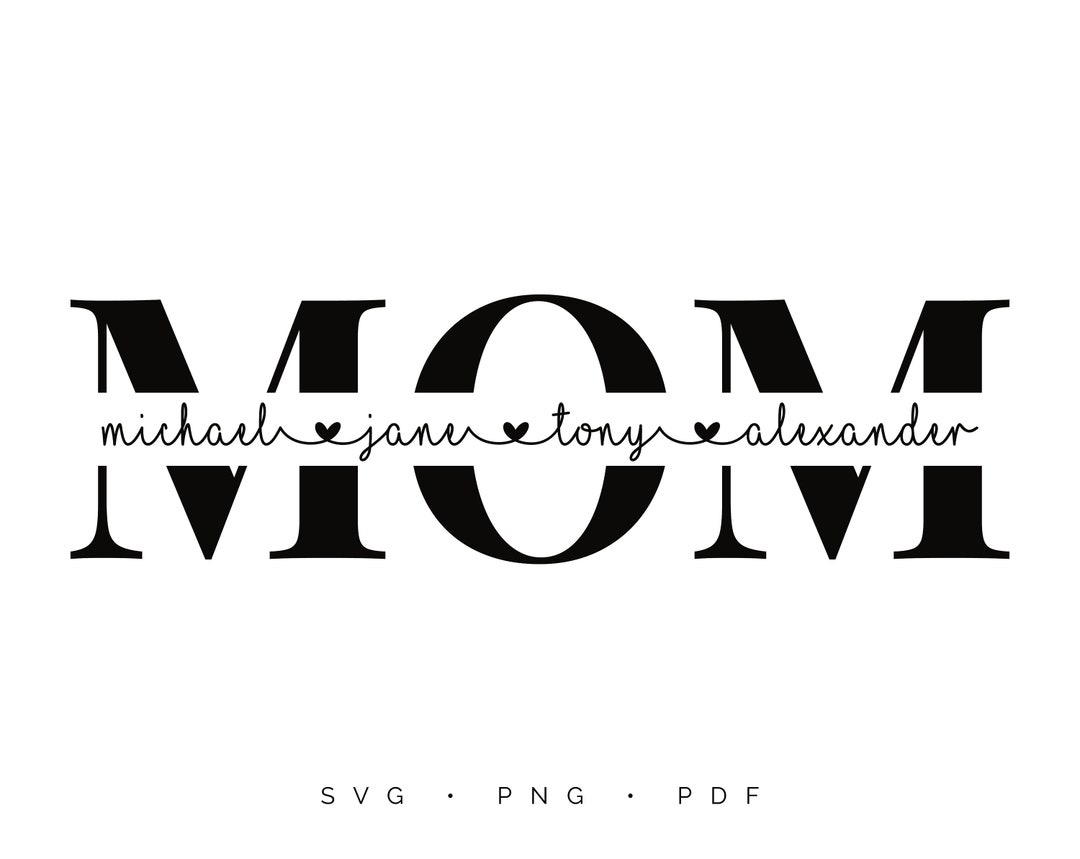 Personalized Mom Svg, Mama Svg Design,mama Shirt SVG, Mother Svg, Mama ...