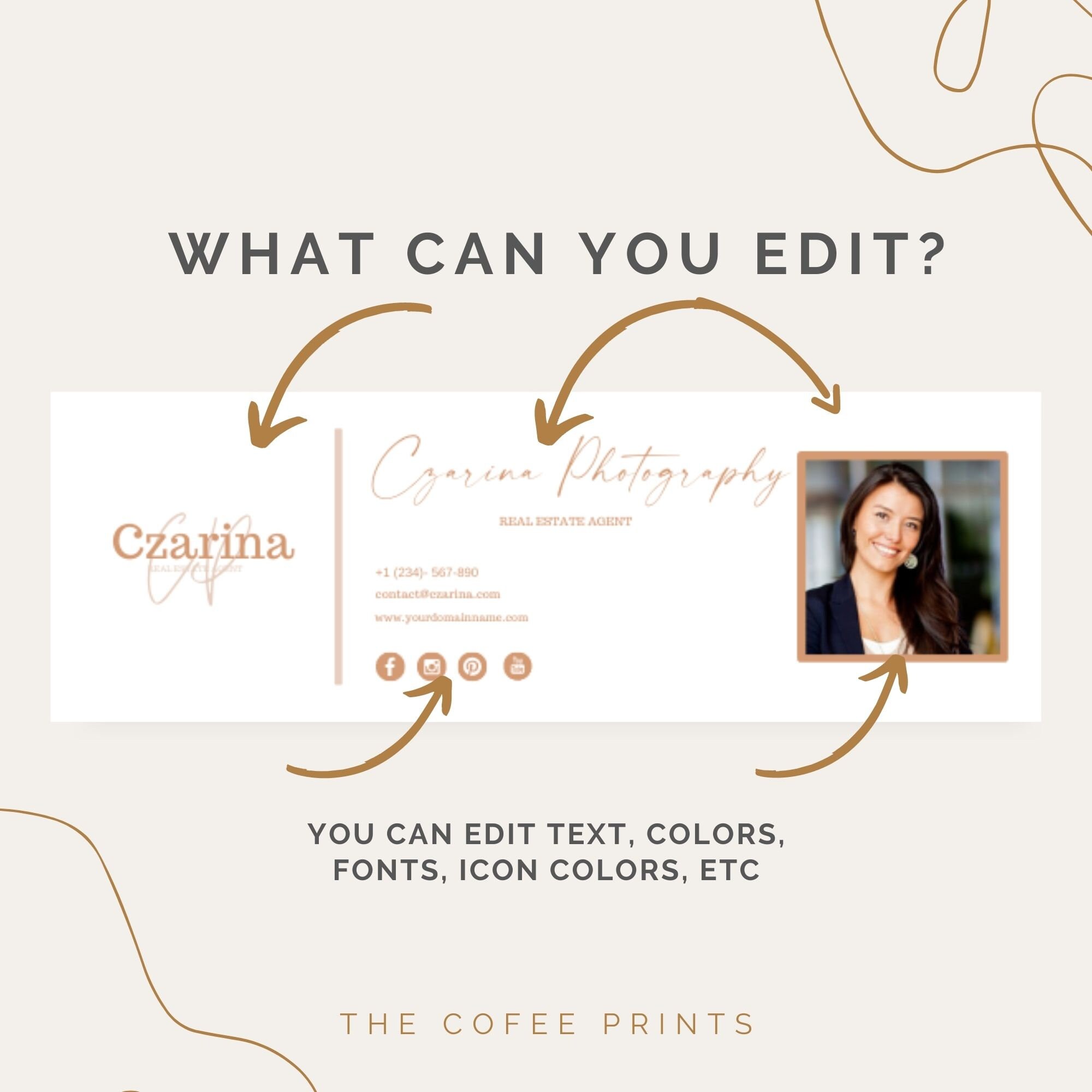 Email Signature Template BUNDLE Email Signature Canva - Etsy