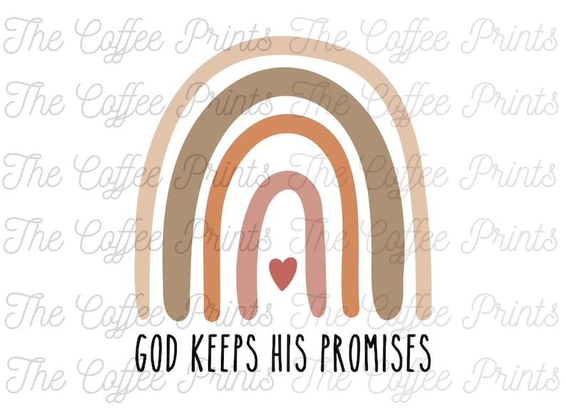 God Keeps His Promises Svg, God Keeps His Promise Png, Rainbow Svg ...