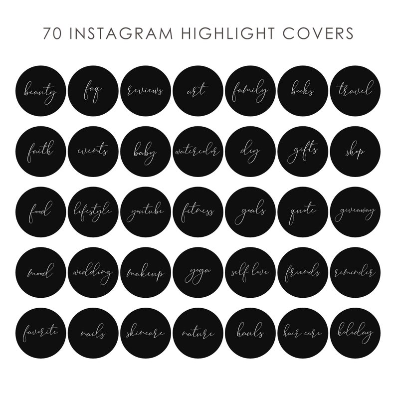 Black Instagram Story Highlight Icons , Instagram Story Highlight ...