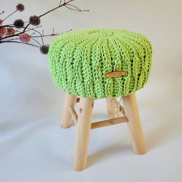 Crochet Stool Cover - Etsy Canada
