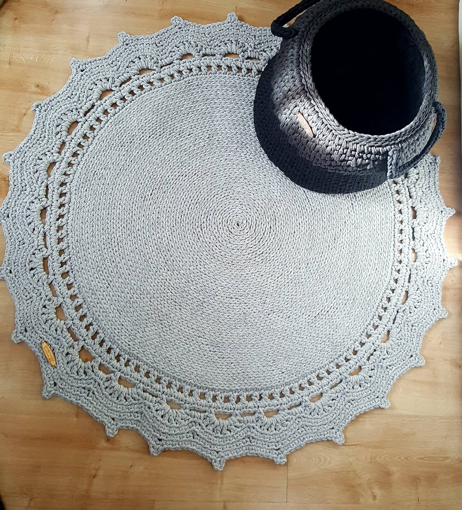 Teppich rund Badezimmer Baumwollteppich gehäkelt im - Etsy.de