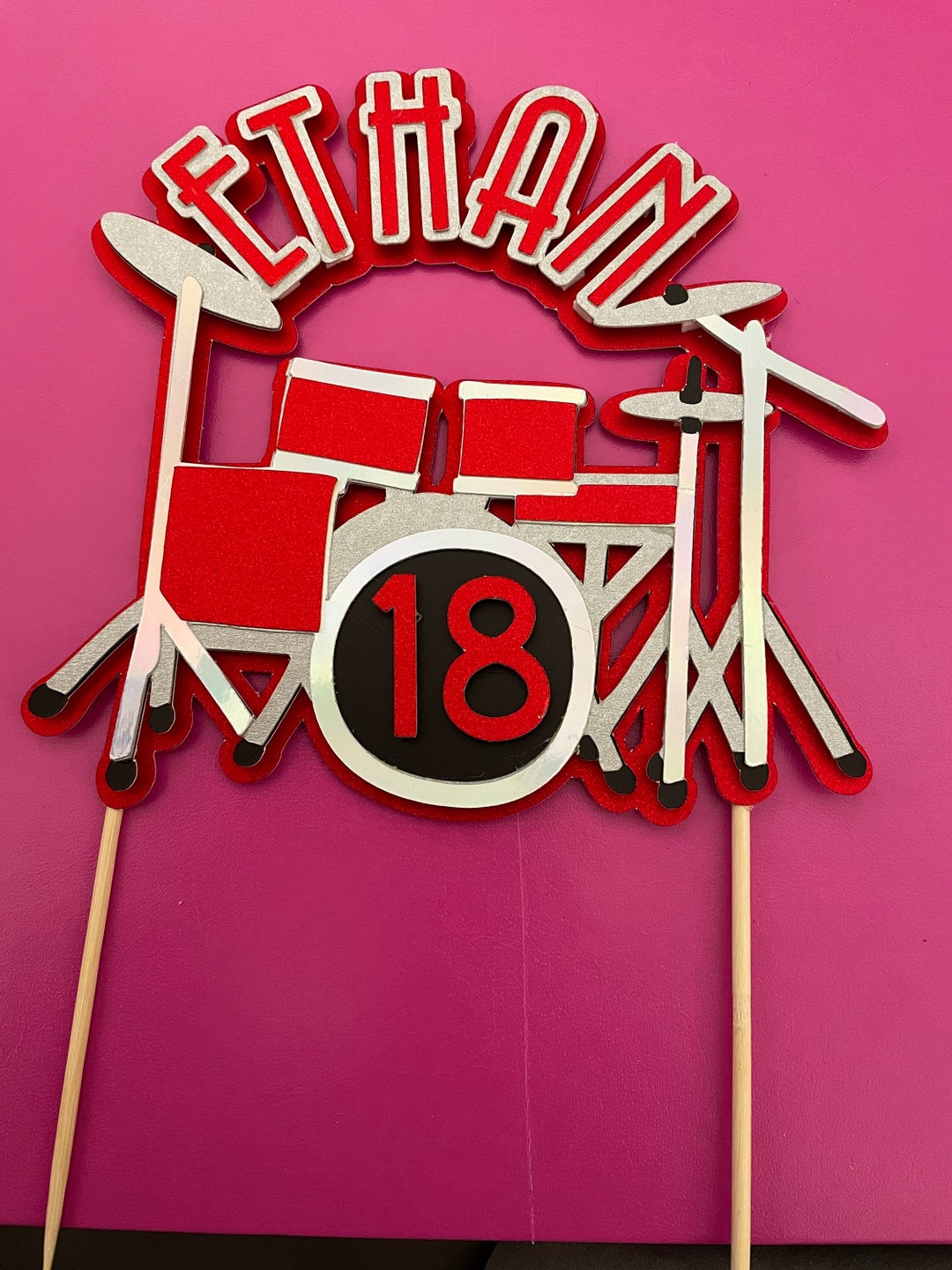 Drum Kit Cake Topper at Adrienne Wells blog