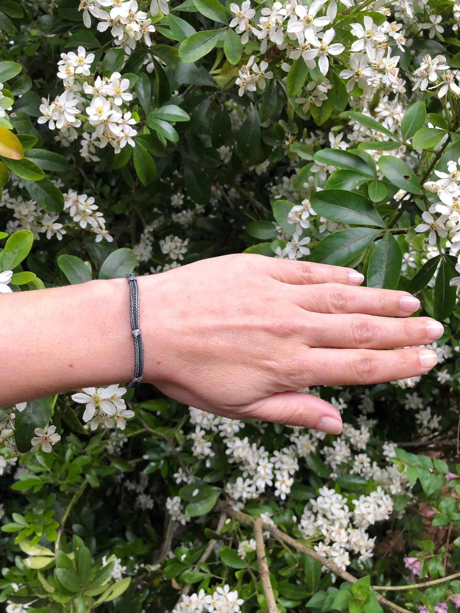 FOXTAIL CHAIN BRAID Sterling Silver Handmade Bracelet Weaved - Etsy