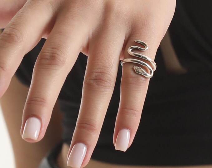 Infinity Snake Ring, Ouroboros Ring, Sterling Silver Snake, Silver ...
