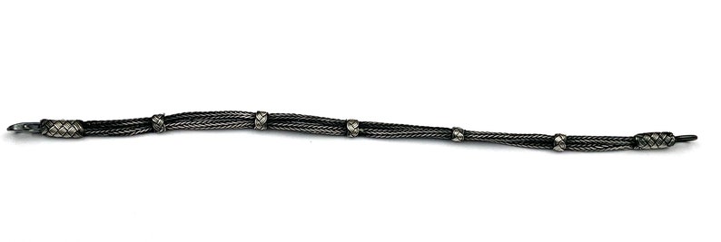 FOXTAIL CHAIN BRAID Sterling Silver Handmade Bracelet Weaved - Etsy