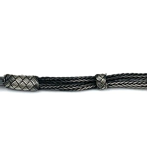 FOXTAIL CHAIN Braid-sterling Silver Handmade Bracelet-weaved Layered ...